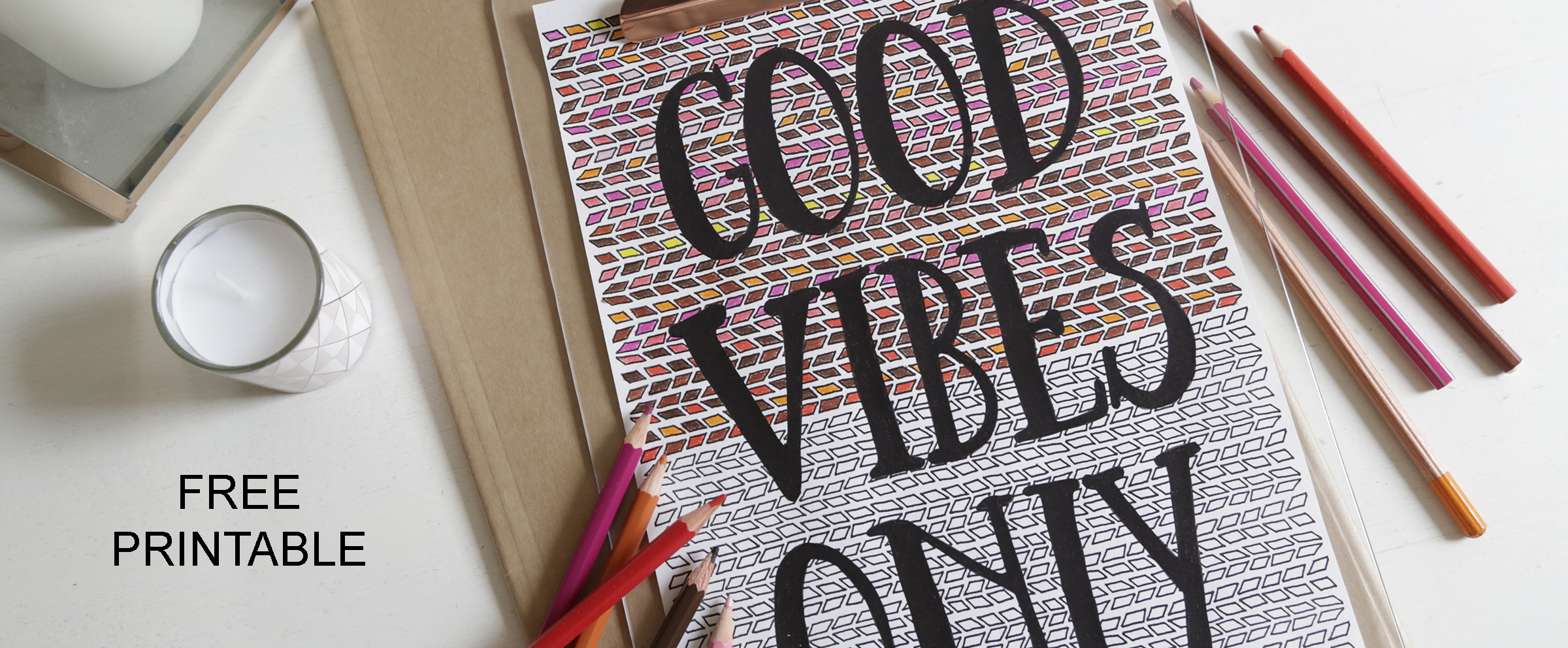 "Good Vibes Only" Coloring Page - FREE PRINTABLE - Sweet as a Candy